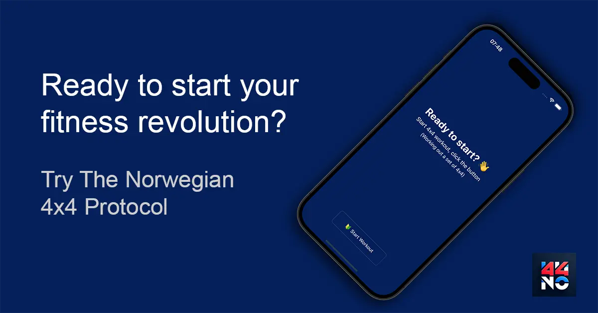 Norwegian 4x4 Protocol App — Revolutionize Your Fitness with Norwegian ...